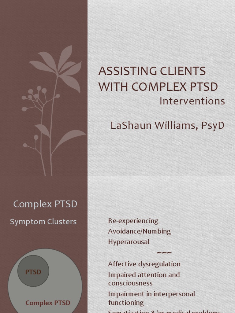 Complex PTSD | PDF | Dialectical Behavior Therapy | Complex Post ...