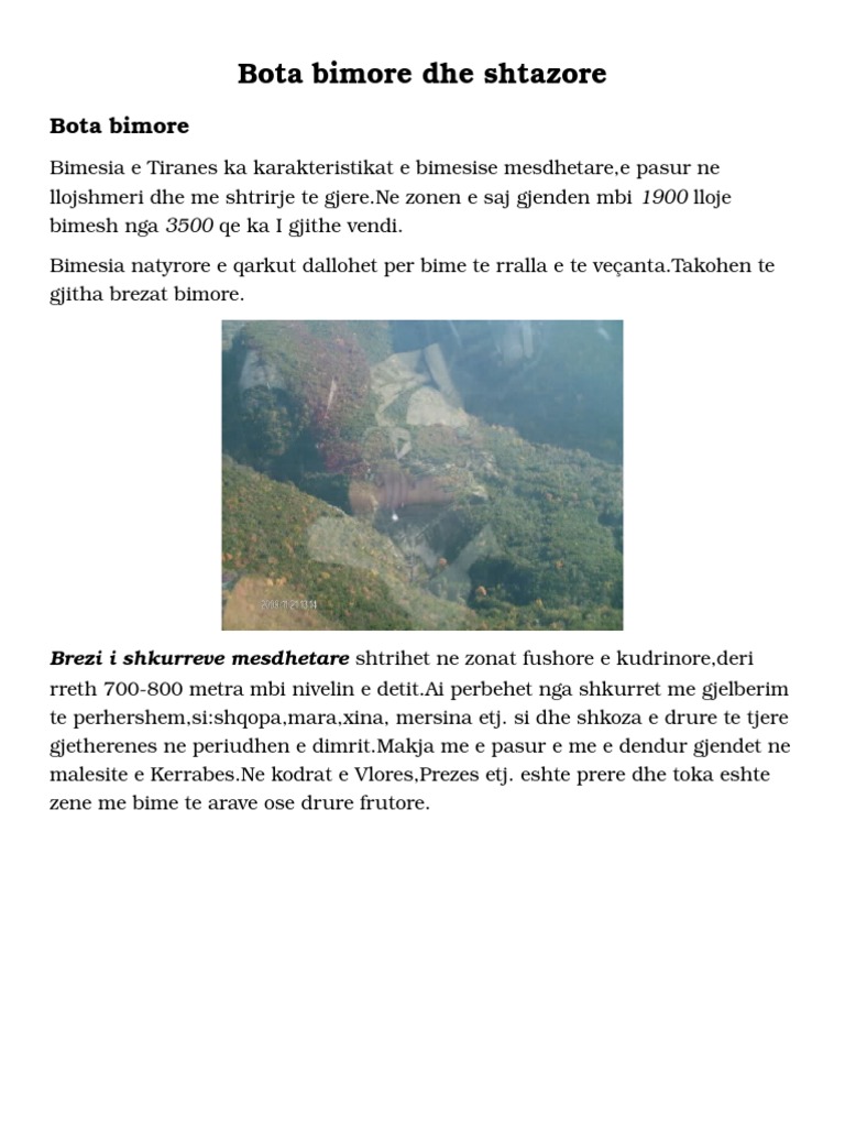 Bota Bimore Dhe Shtazore