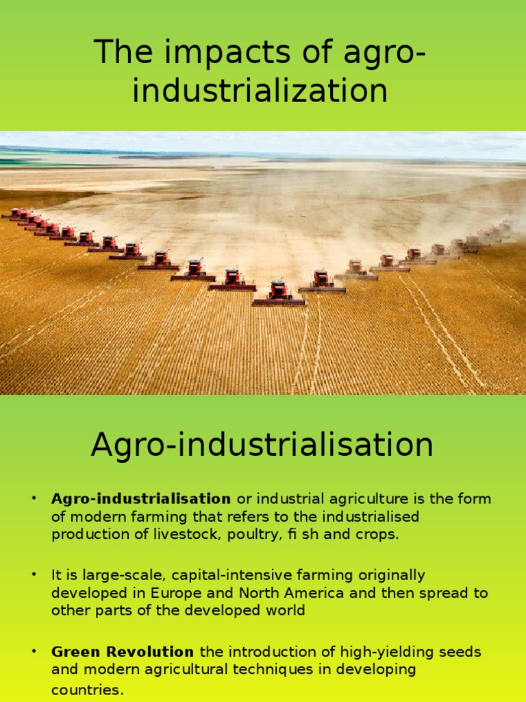 Agro Industrialization | PDF | Genetically Modified Crops | Agriculture