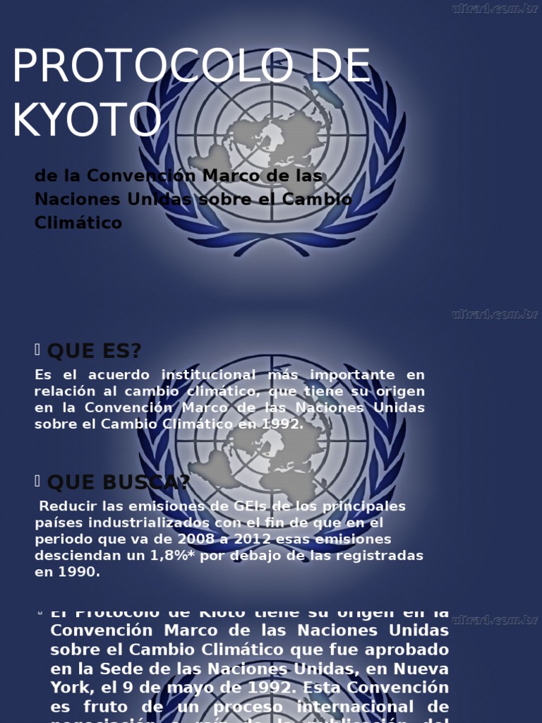 Protocolo de Kyoto | PDF