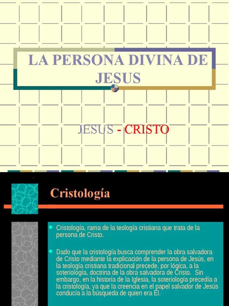JESUS - CRISTO. La Persona Divina de Jesus.1 | PDF