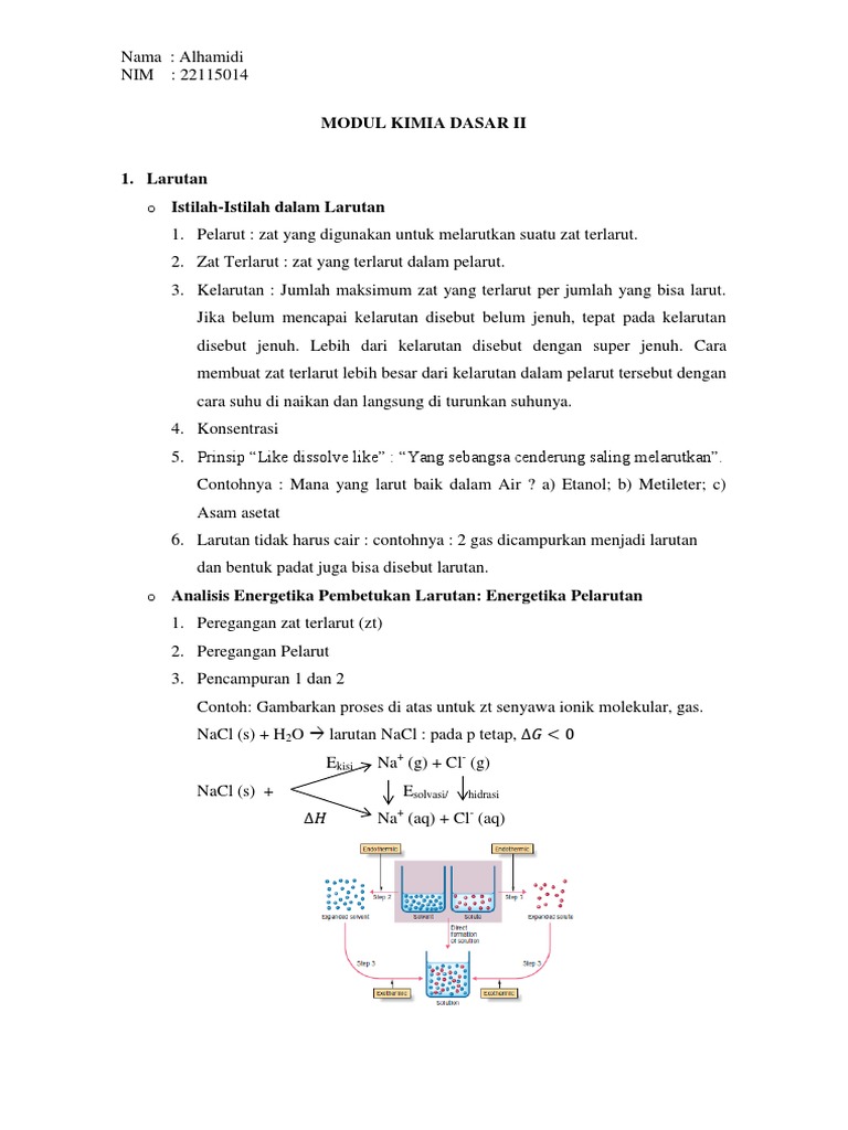 Modul Kimia Dasar Ii Pdf