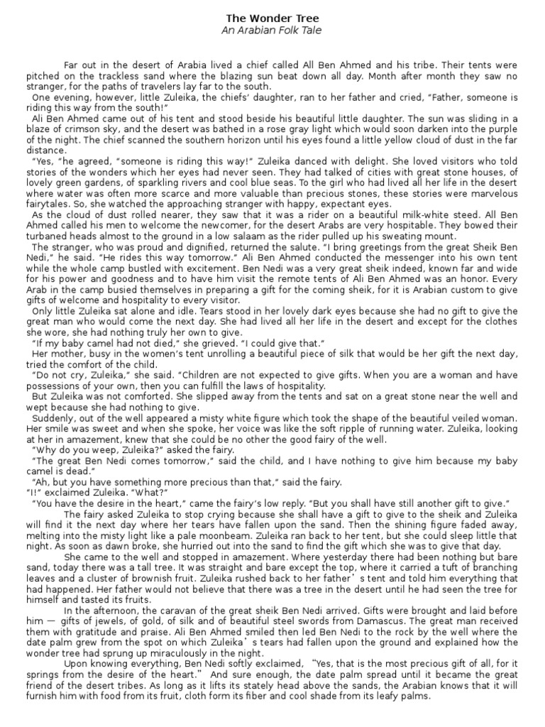 The Wonder Tree | PDF | Desert
