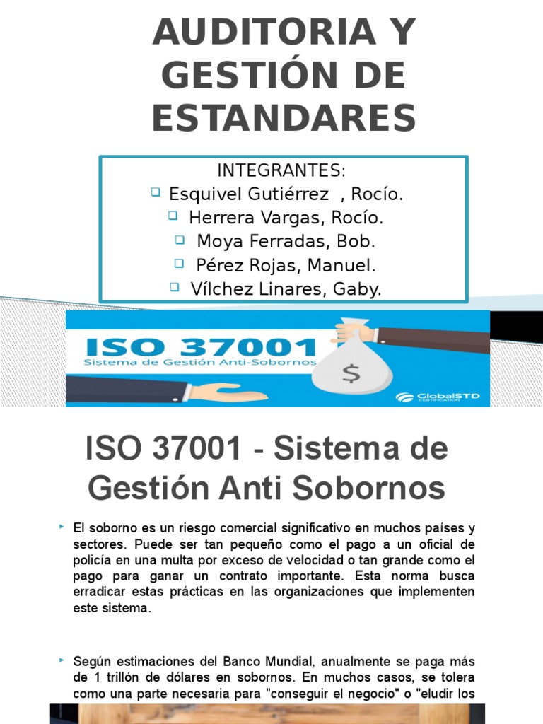 Iso 37001 | PDF | Organización internacional para la estandarización ...