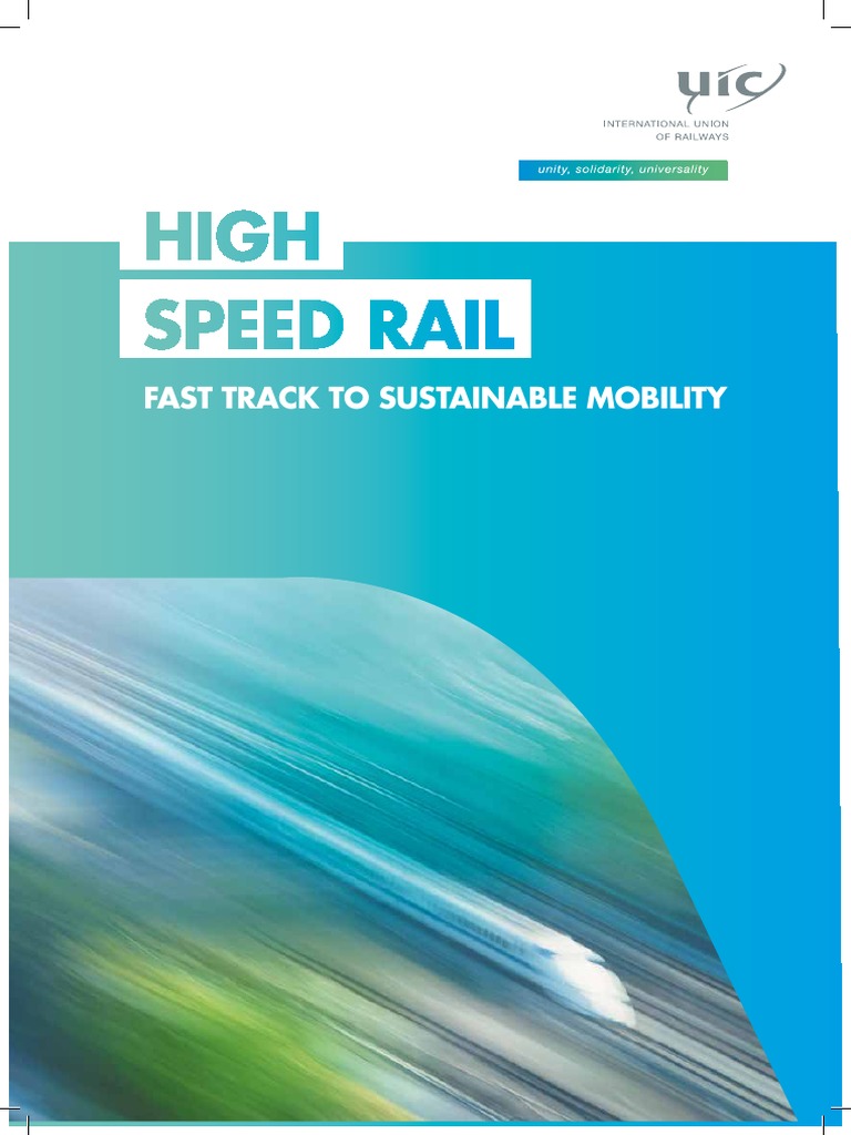 High Speed Brochure | PDF | High Speed Rail | Rail Transport