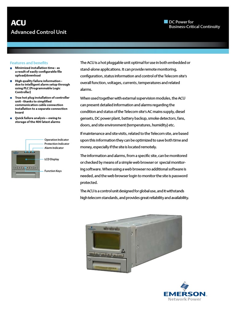 Controller ACU M800D PDF | PDF | Power Supply | Programmable Logic ...