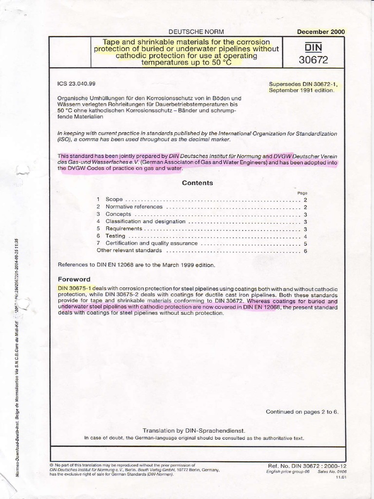 Din 30672 PDF | PDF | Materials Science | Applied And Interdisciplinary Physics