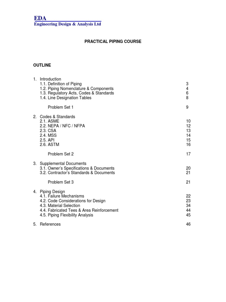 Piping Codes - Basics | PDF | Computers | Technology & Engineering