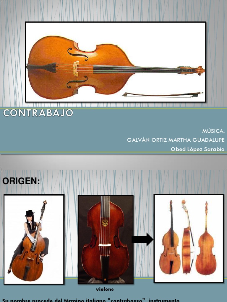 Historia y Evolución del Contrabajo | PDF | Contrabajo | Instrumentos ...