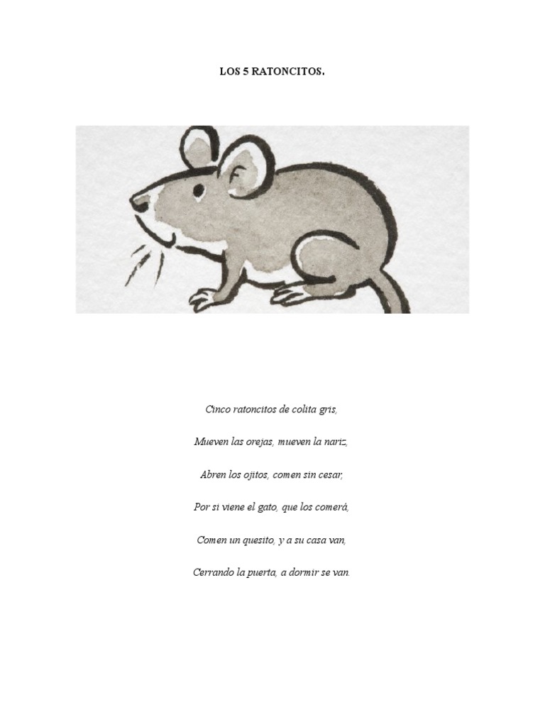 Los 5 Ratoncitos | PDF | Ocio