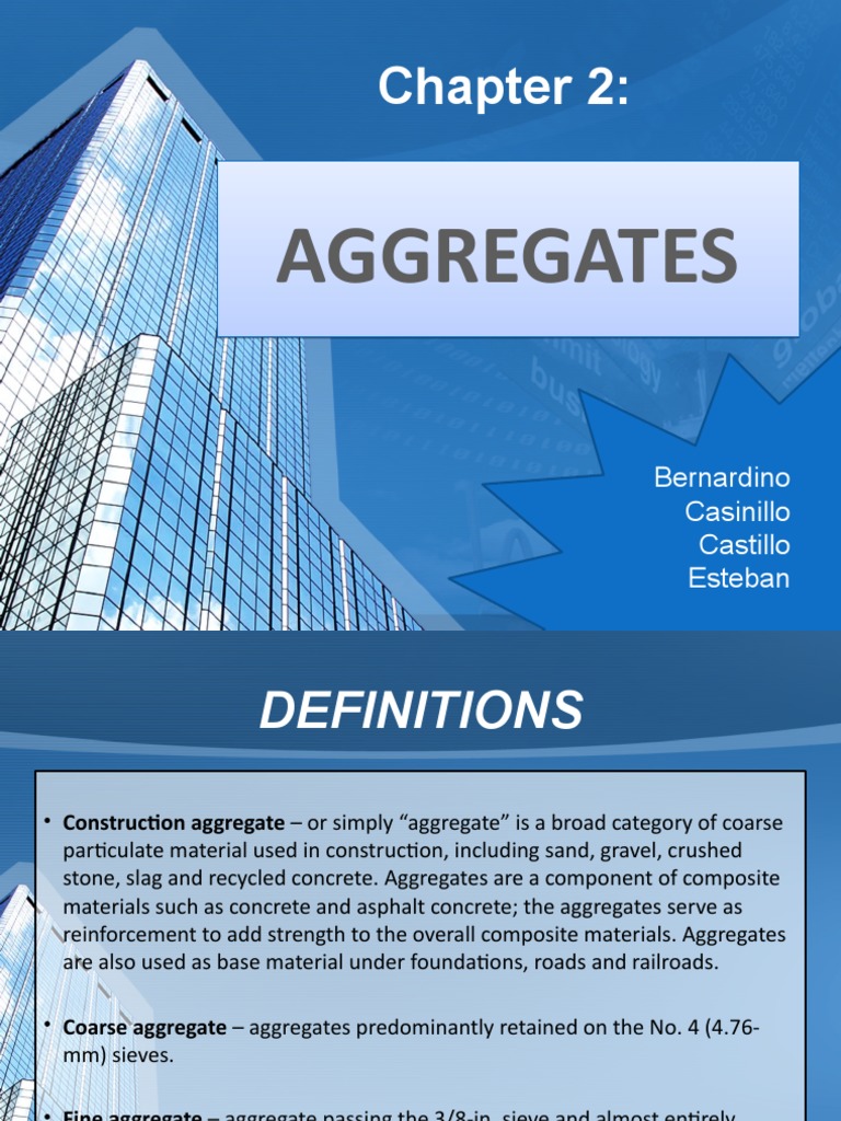 Aggregates