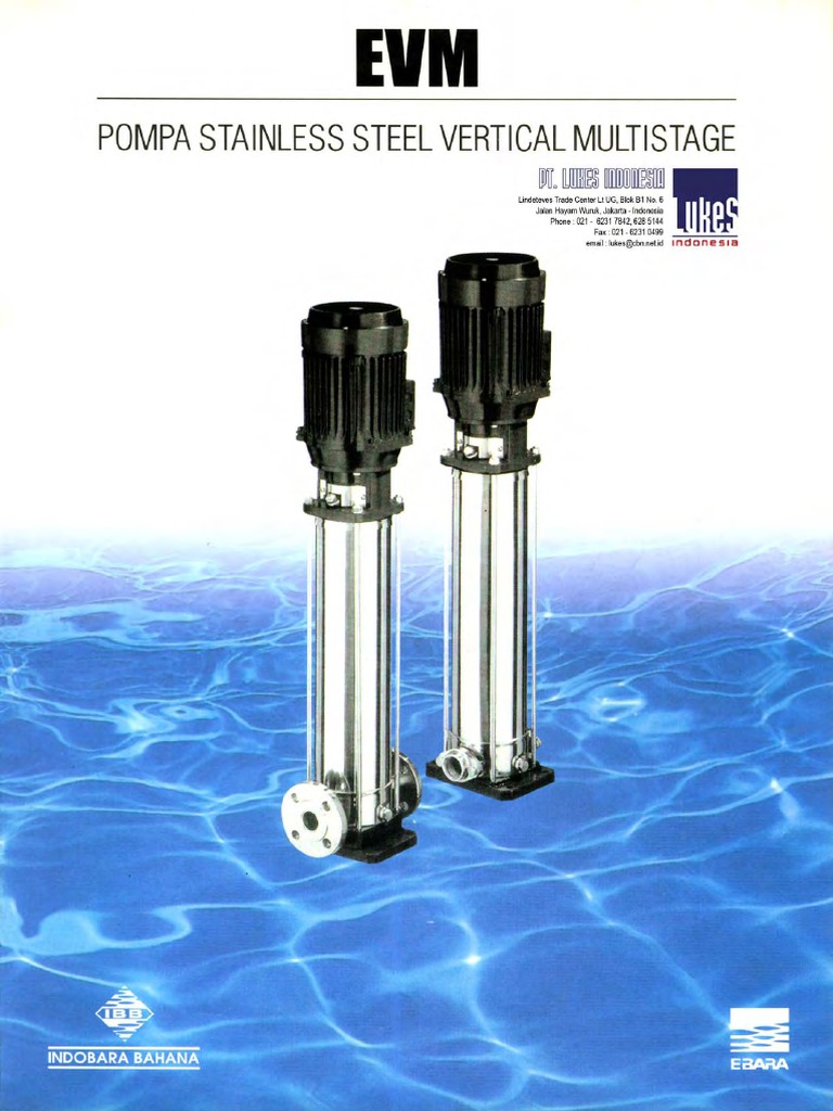 Ebara Vertical Multi Stage - EVM | PDF