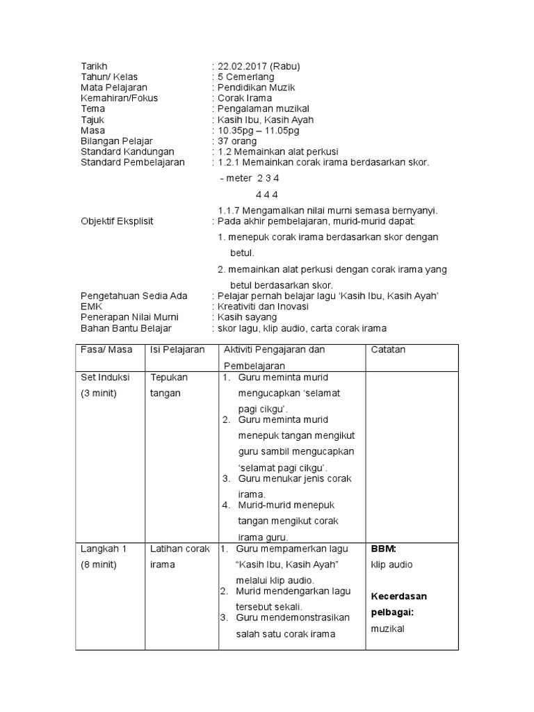 RPH Muzik W3 5C | PDF