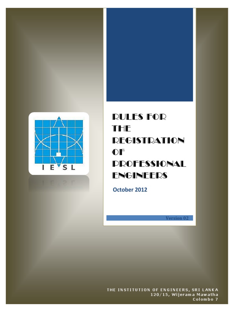 Revised Rules PDF | PDF | Competence (Human Resources) | Engineer