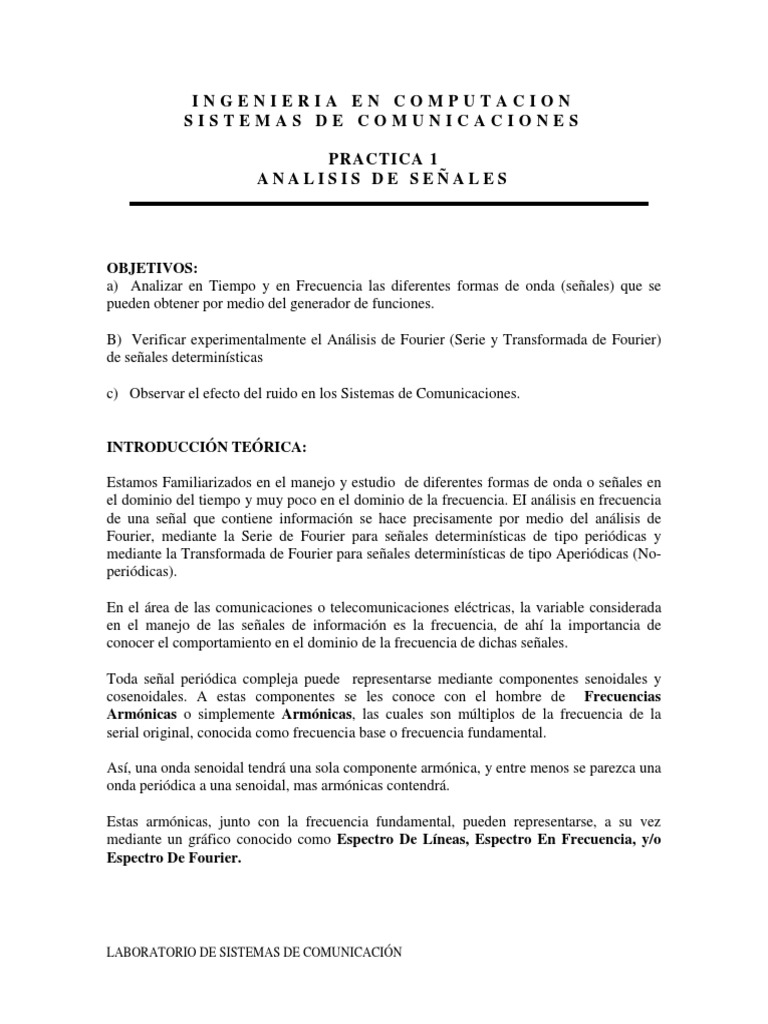 Sistemas de Comunicaciones PDF | PDF