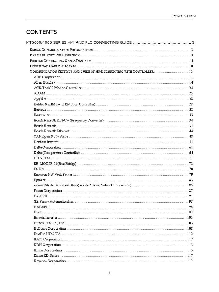 HMI and PLC Connecting Guide PDF | Download Free PDF | Printer ...
