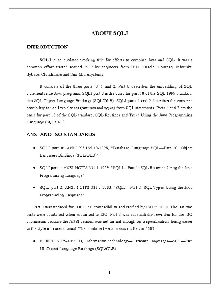 About SQLJ Umamaheswari - RDBMS | PDF | Sql | Method (Computer Programming)