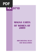 RA 9710 - Magna Carta of WomenII | PDF | Discrimination | Gender Studies
