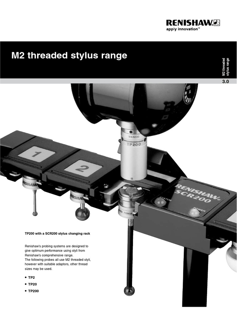 Palpadores M2 RENISHAW | PDF | Tools | Materials