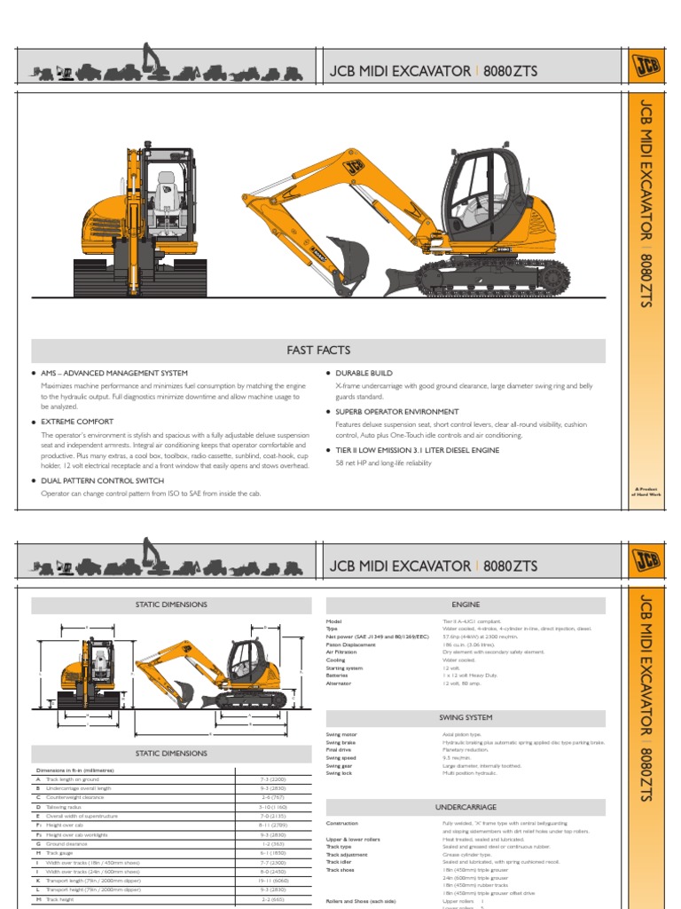 Jcb 8080 Zts | Loader (Equipment) | Horsepower