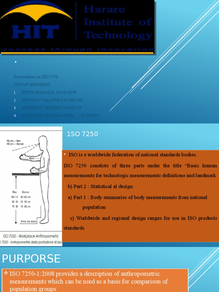 Presentation ISO 7250 | PDF