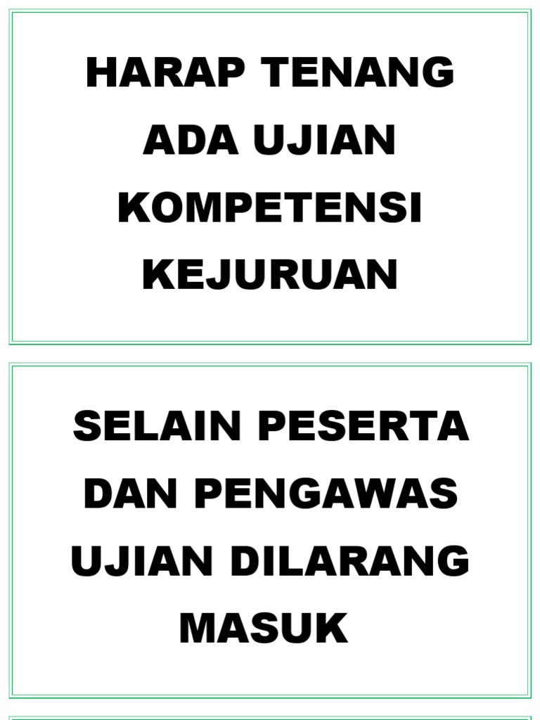 Rambu Rambu Ujian Praktek | PDF