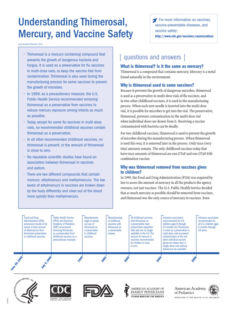 Vacsafe Thimerosal Color Office | PDF | Vaccines | Medical Humanities