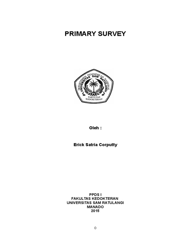Panduan Primary Survey Trauma Medis | PDF | Pengembangan Diri ...