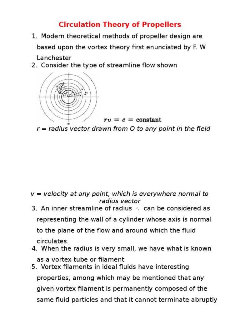 Circulation Theory | PDF | Vortices | Lift (Force)