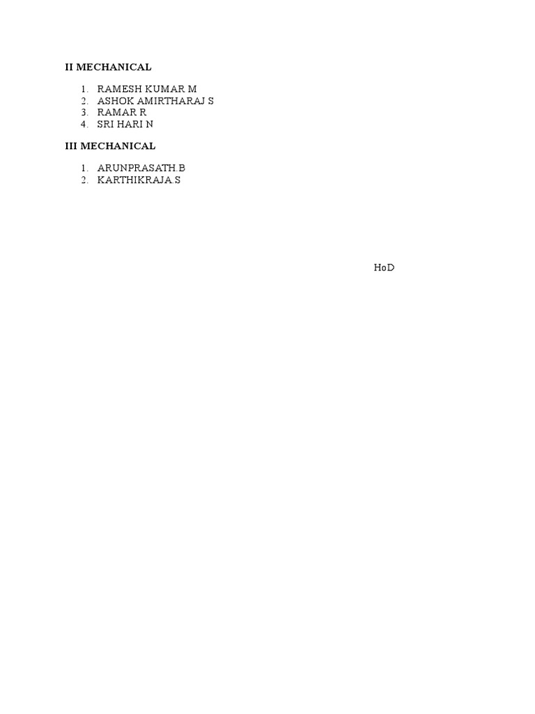 Student Volunteers List | PDF