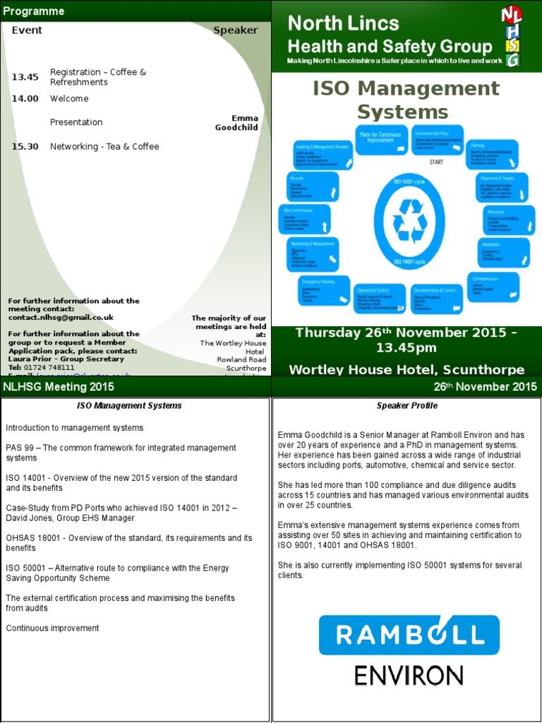 ISO Management Flyer 26-11-15 | PDF | Iso 9000 | Audit