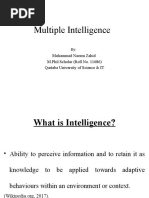 Multiple Intelligences Pie Chart | PDF | Reason | Cognitive Science