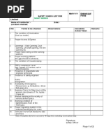 Safety Shower Checklist | PDF