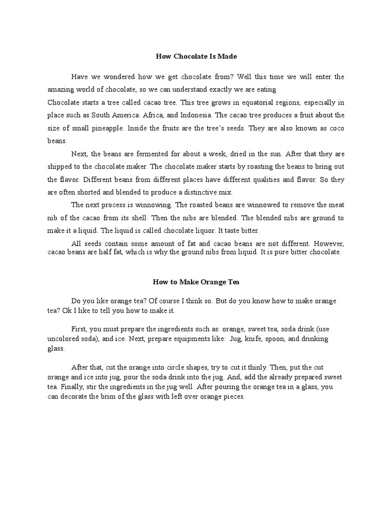 How Chocolate Is Made | PDF | Cocoa Bean | Chocolate