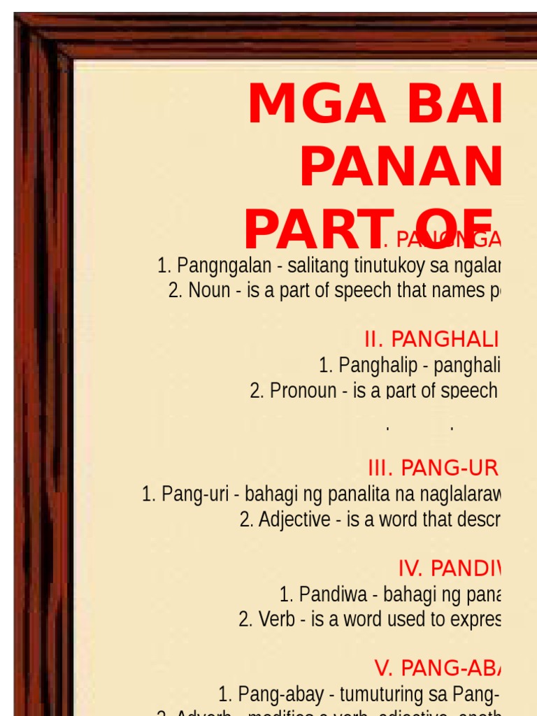 Part of Speech | PDF