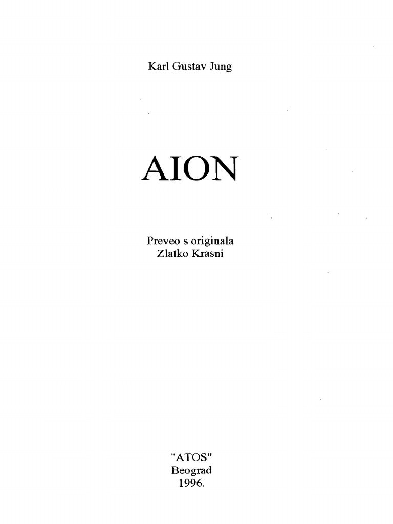 Karl Gustav Jung Aion PDF | PDF