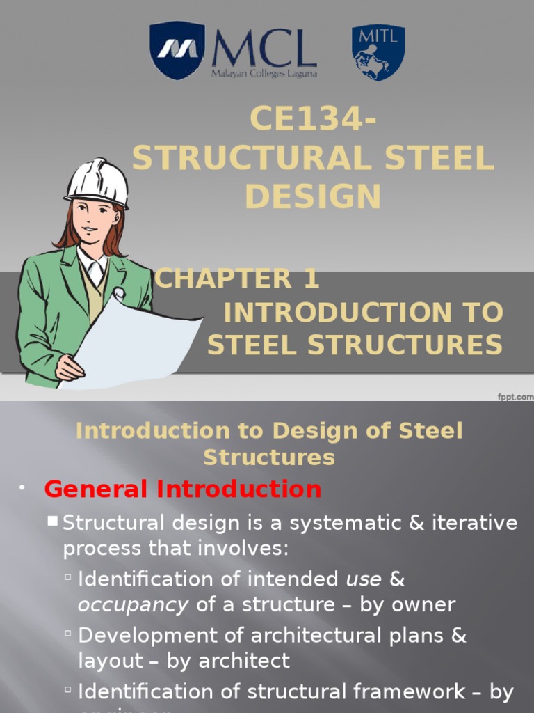 Chapter 1 - Introduction To Steel Design | PDF | Truss | Beam (Structure)