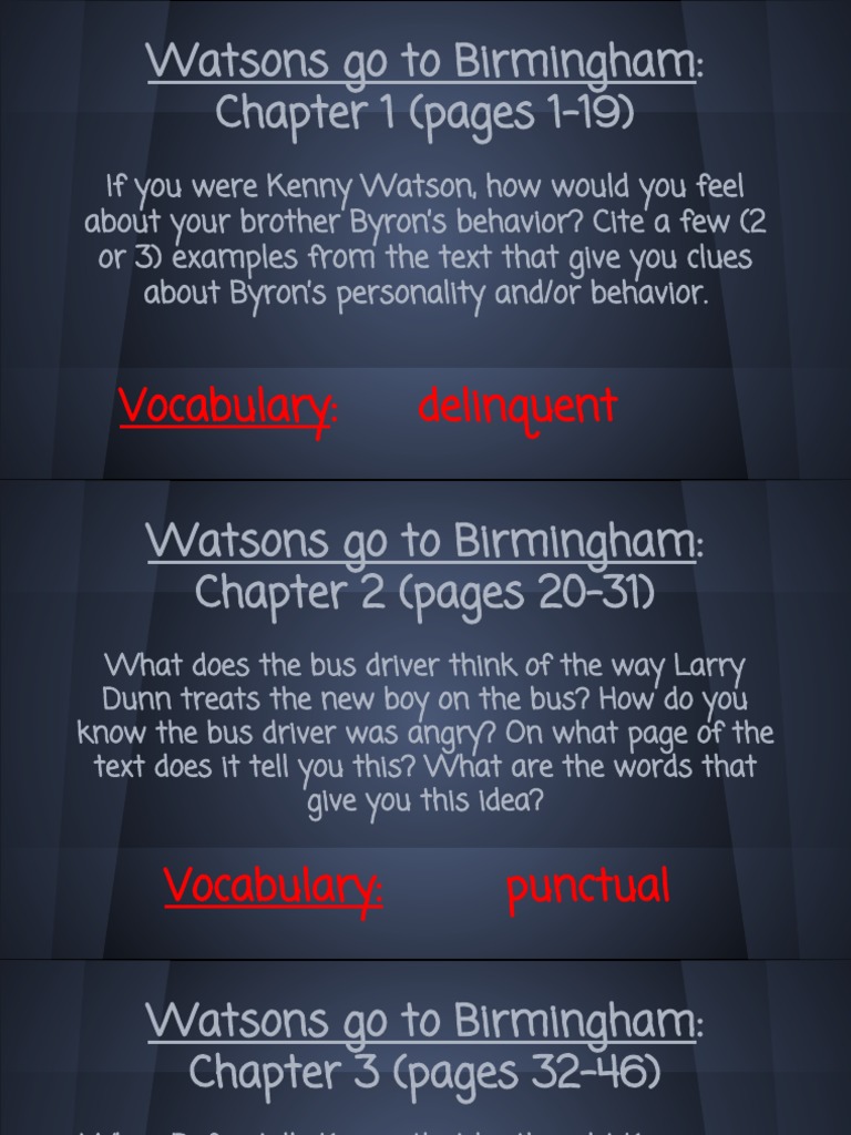 WGTB Chapter Prompts 2017 PDF | PDF