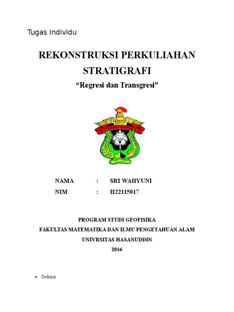 Regresi Dan Transgresi | PDF