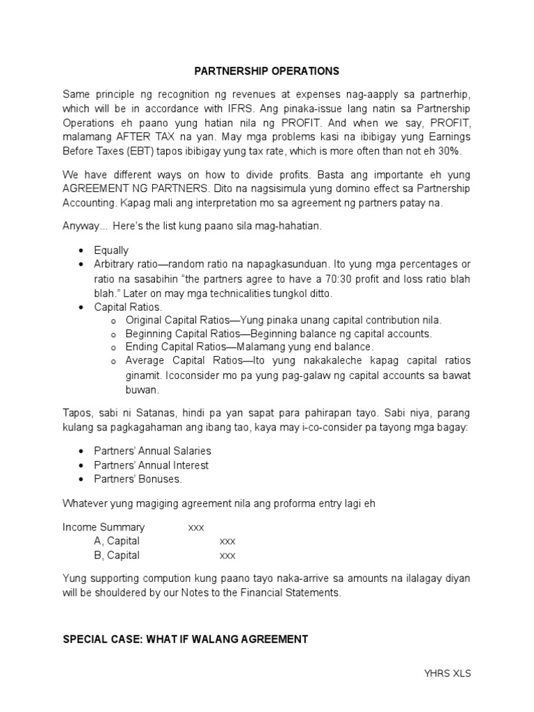 Partnership Operations | PDF