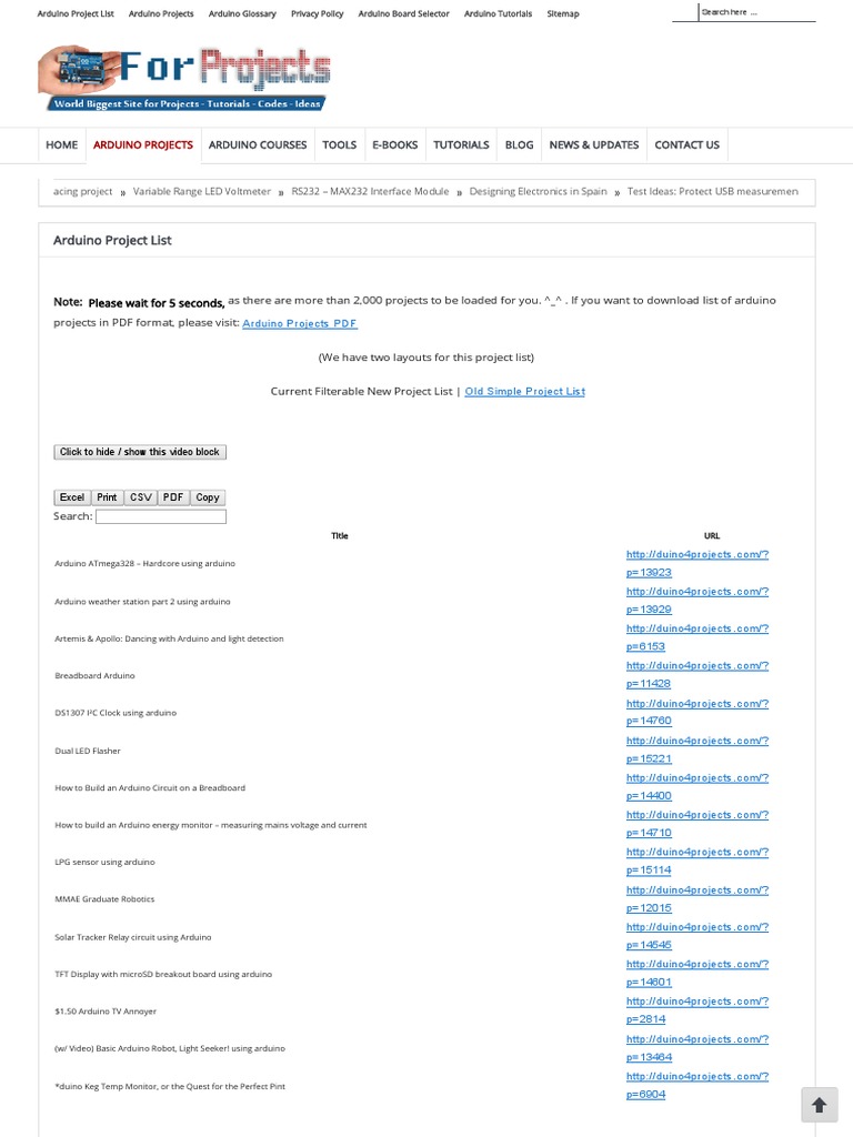 Arduino Projects List About 2342 Arduino List Of Projectsuse Arduino For Projects Pdf 4163