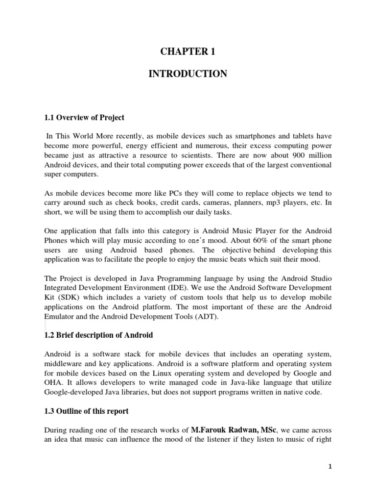 Synopsis (Mood Fuse) | PDF | Android (Operating System) | Databases