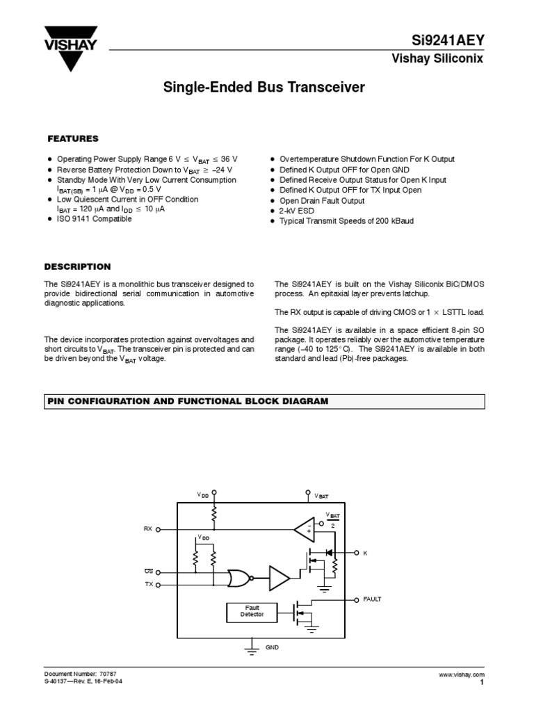 9241 Ic Datos | PDF | Power Supply | Electronic Circuits
