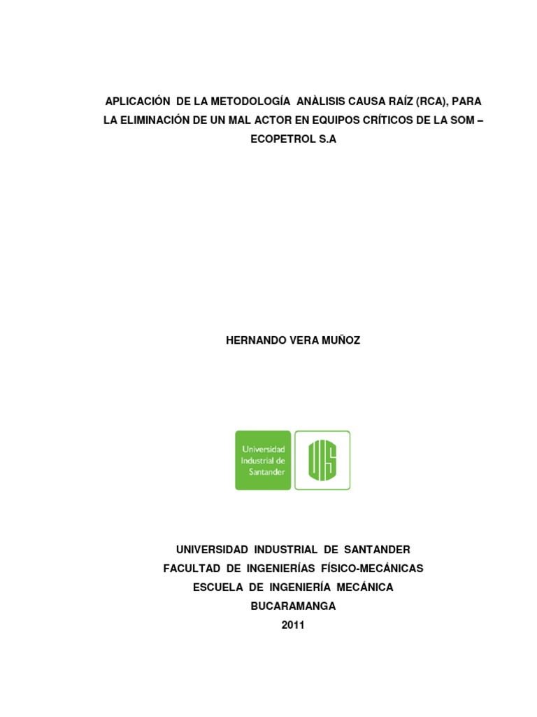 Metodologia Analisis Causa Raiz PDF | PDF | Método científico | Toma de decisiones