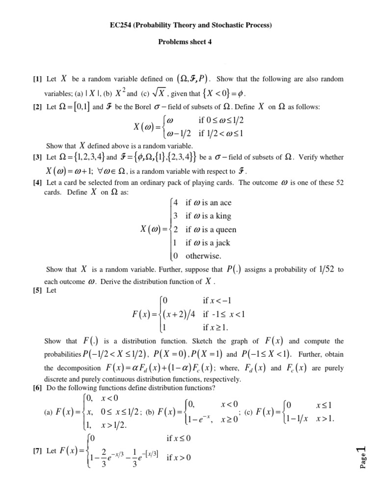 EC254 Problem Set4 | PDF