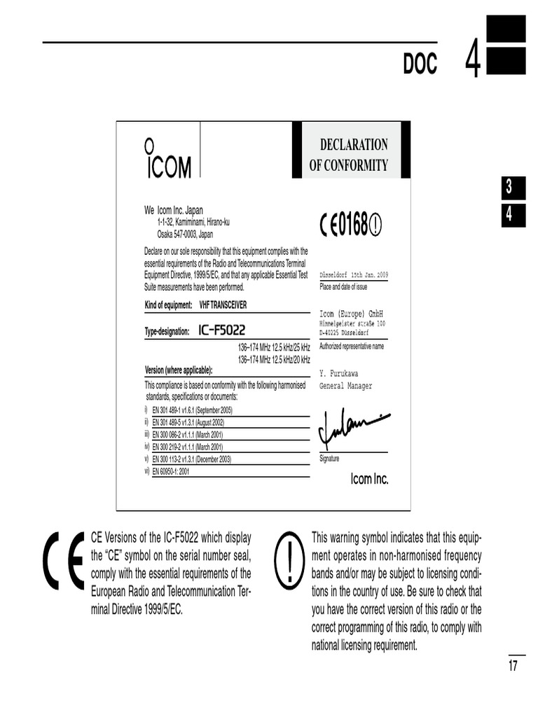 Ic-F5022 F6022 | PDF | Hertz | Radio Technology