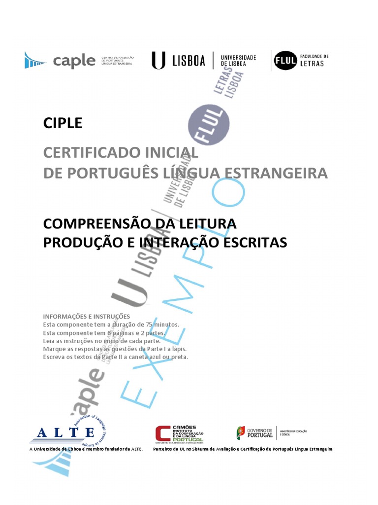 Ciple CL Pie | PDF | Portugal | Português (idioma)