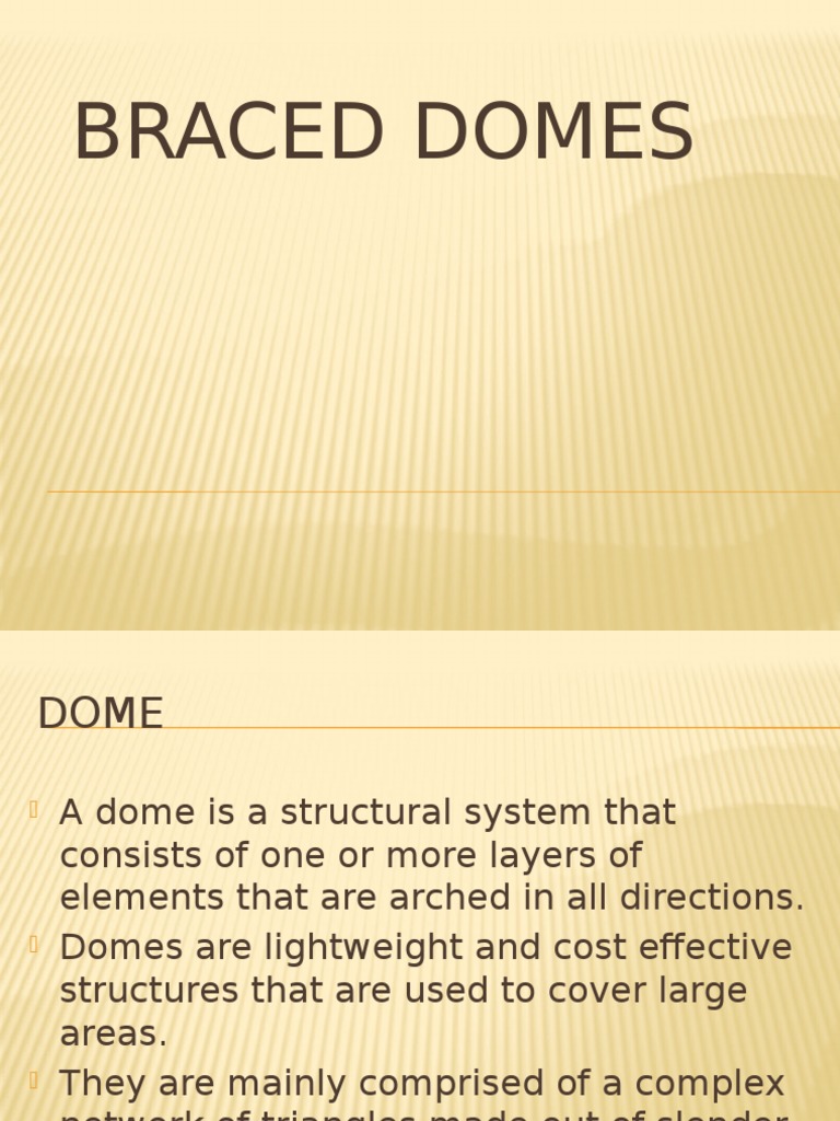 Braced Domes | PDF | Dome | Sphere