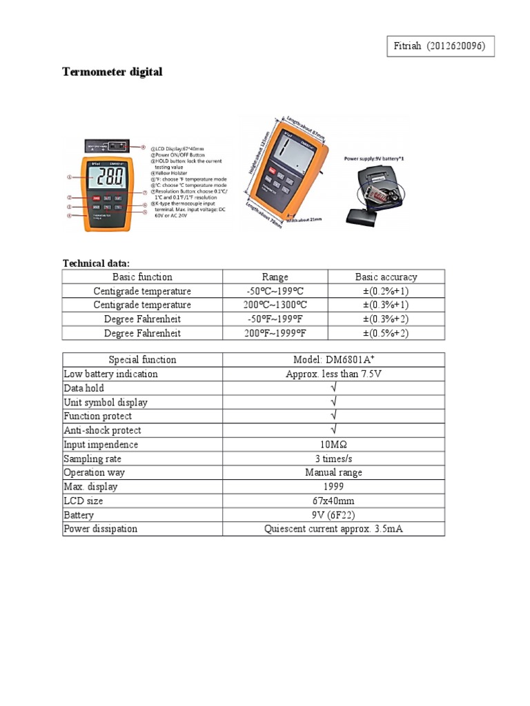 Specifications and Technical Details of the DM6801A+ Digital ...