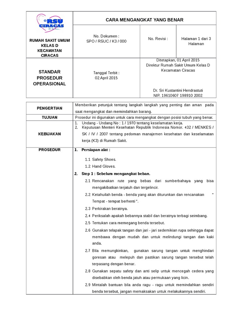 Cara Mengangkat Barang Secara Aman dan Ergonomis untuk Mencegah Cedera ...